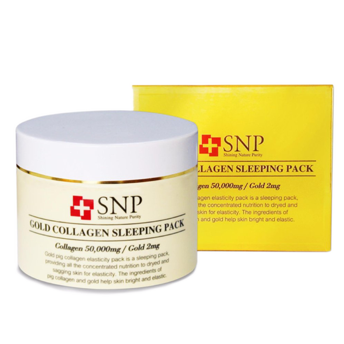 SNP Gold Collagen Sleeping Pack – K-beauty B2B